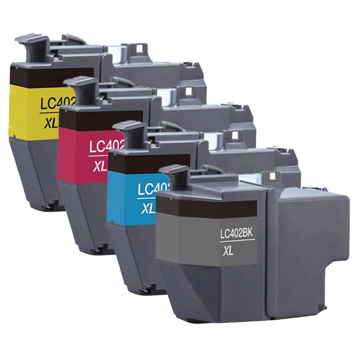 Brother Ink LC402XL Cartridges Combo Pack of 4 @ $48.96