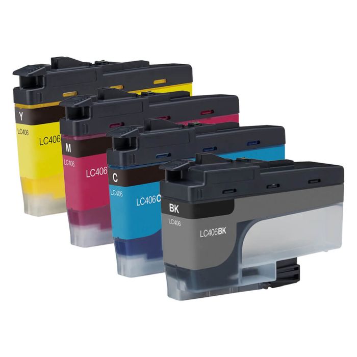 Brother LC406 Ink Cartridges Combo Pack of 4 @ $47.96