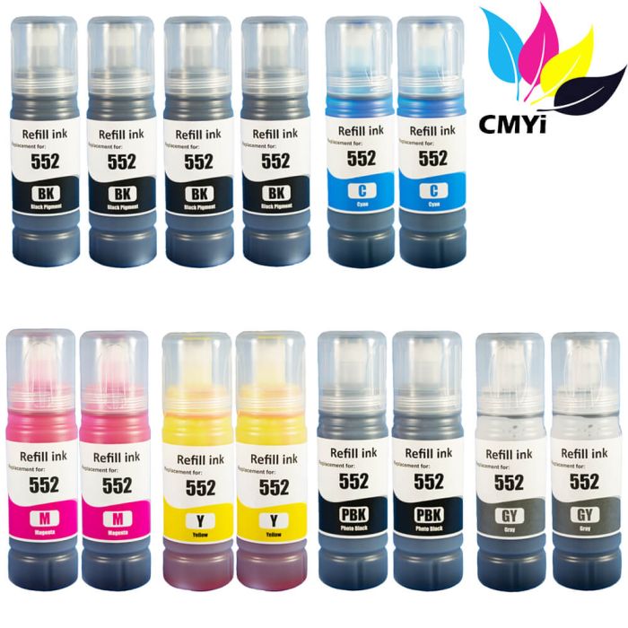 Epson 552 Ink Bottles Combo Pack of 14 - High Yield @ $104.86