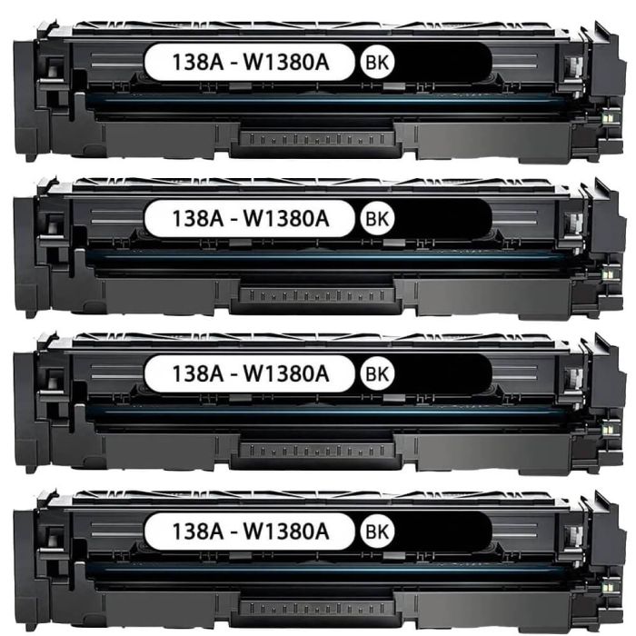 HP 138A Printer Toner Cartridges - W1380A 4-Pack @ $159.96