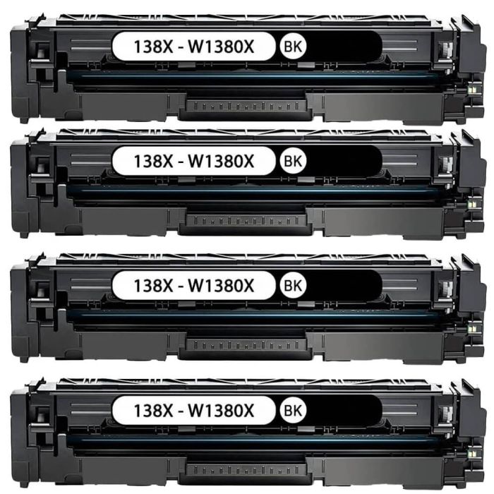 HP 138X Printer Toner Cartridges - W1380X 4-Pack @ $211.96
