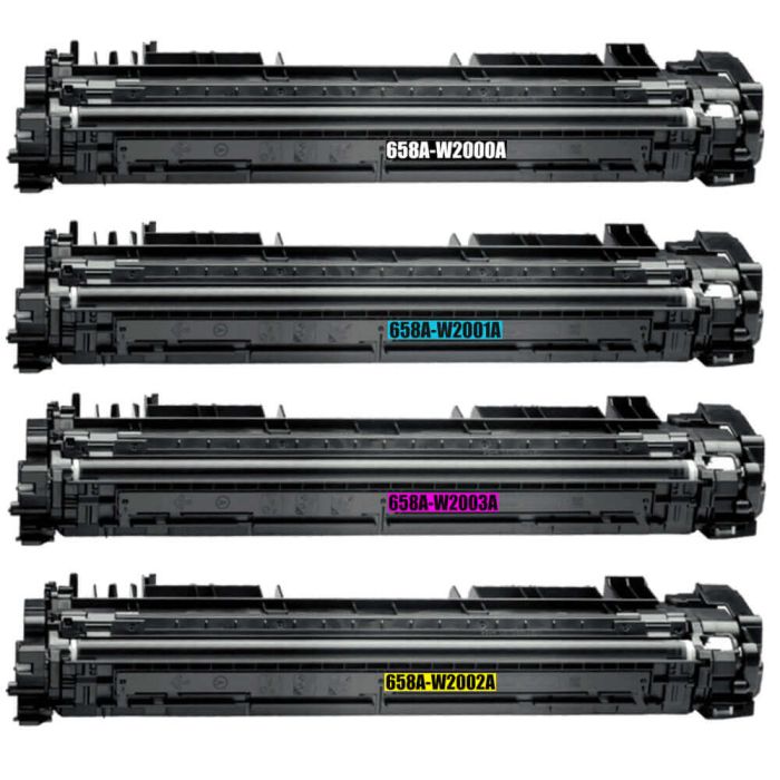 HP 658A Toner Cartridges - Toner 658A Set 4-Pack @ $499.96