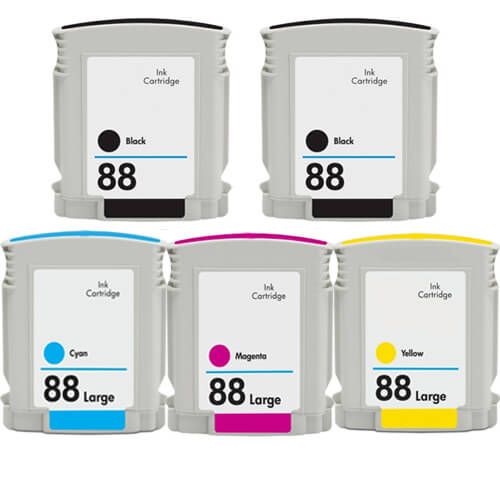HP 88XL Ink Cartridges Combo Pack of 5 - HP 88 Ink @ $29.45