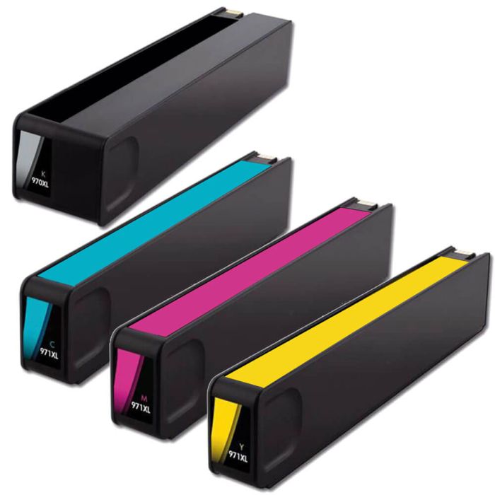 HP 970XL 971XL Ink Cartridges Combo Pack of 4 @ $79.96