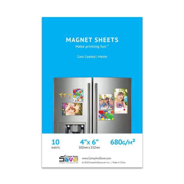 4x6 Matte Magnet Sheets - 10 sheets | Inkjet Magnet Sheets | CompAndSave
